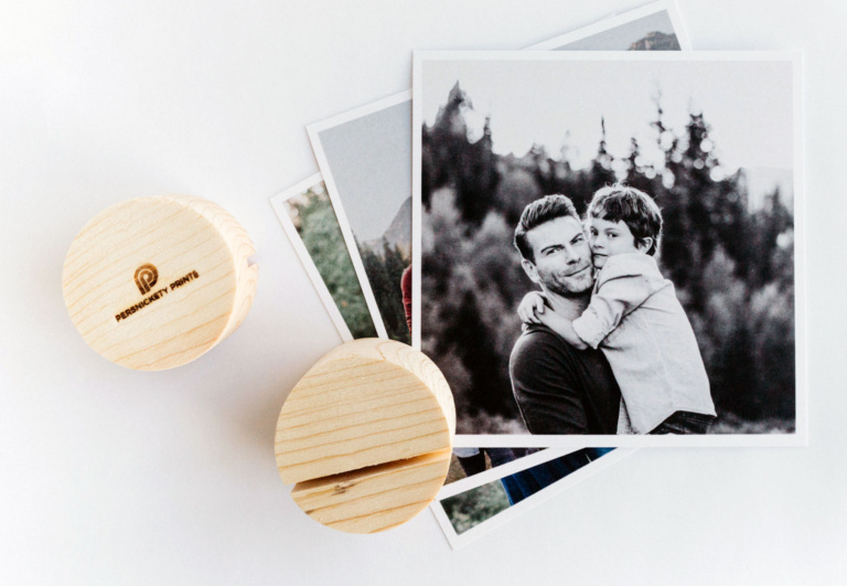 Circle Wood Photo Stand • Persnickety Prints