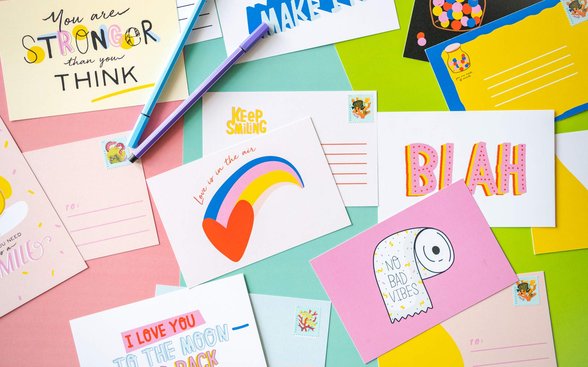 Happy Mail Postcards • Persnickety Prints