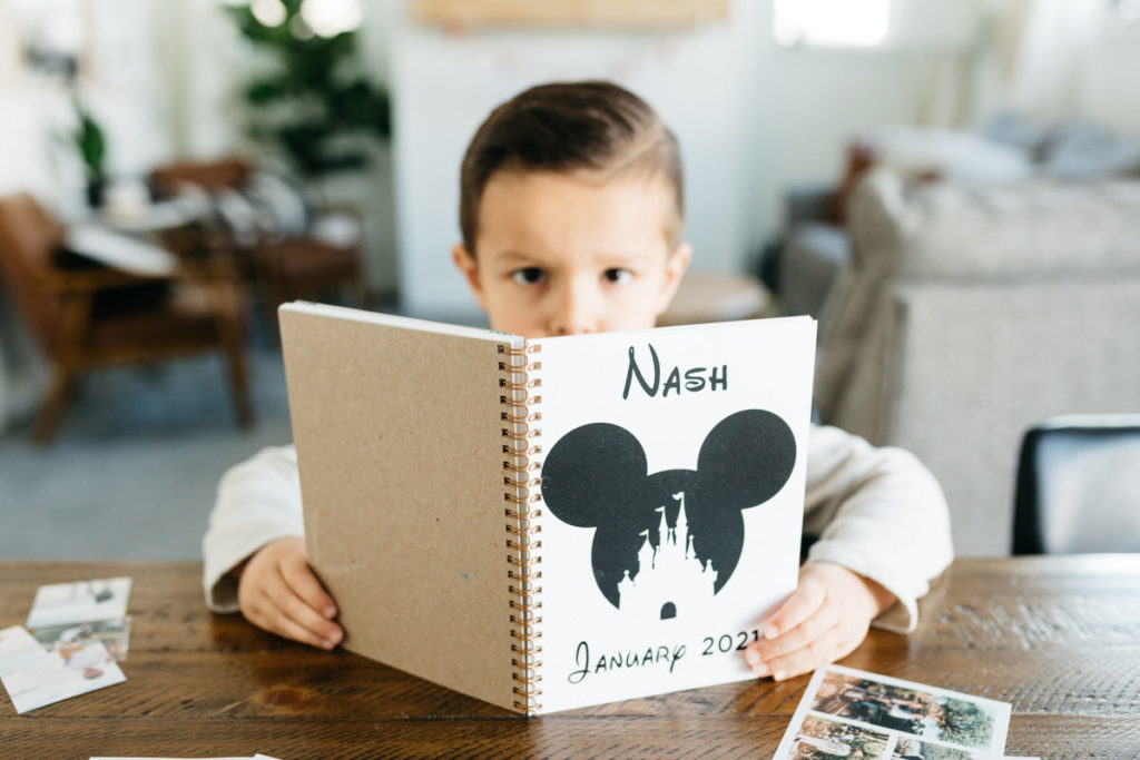 4-Year-Old Documents Disney with a Journal • Custom Journal Cover