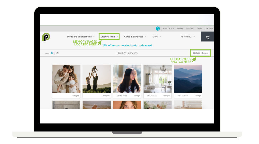 How to Make a Digital Memory Page • Persnickety Prints