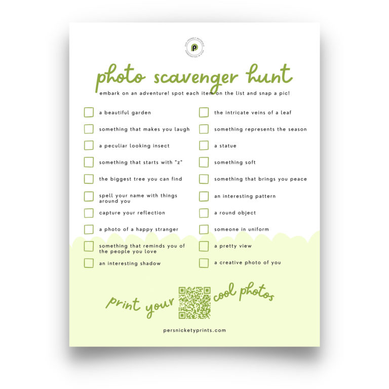 Free Photo Scavenger Hunt Printable • Persnickety Prints