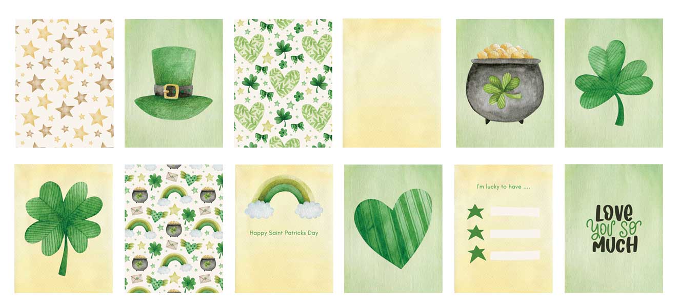 Saint Patricks Day Free Journal Card Download • Persnickety Prints