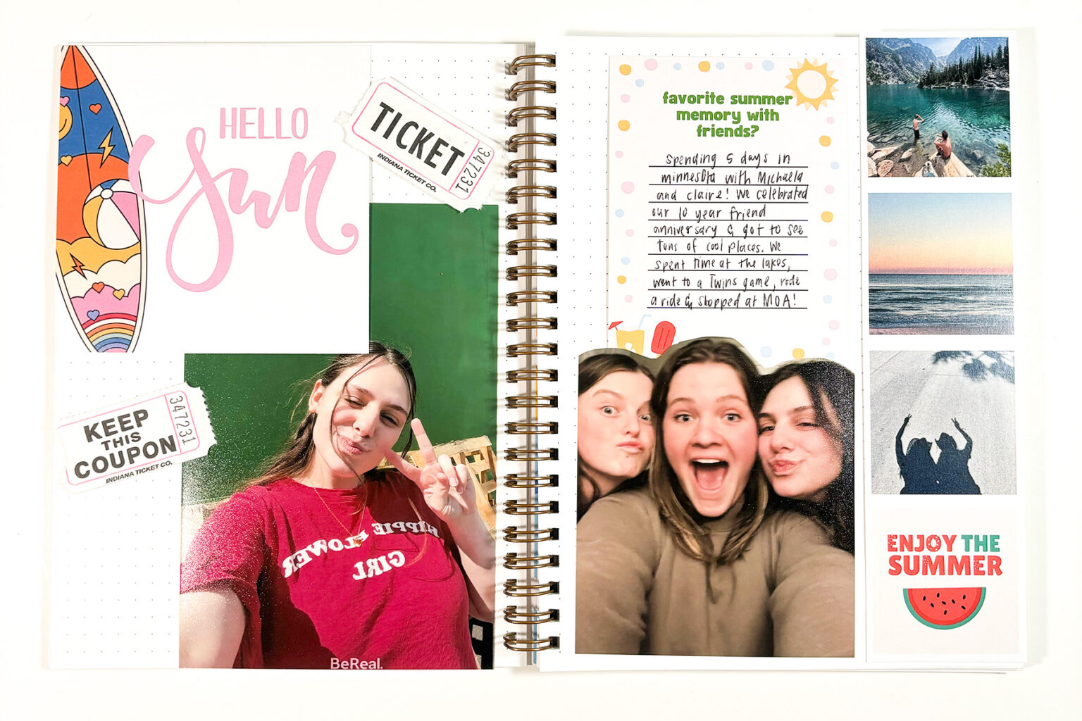 Summer Memories Journal Cards | Persnickety Prints